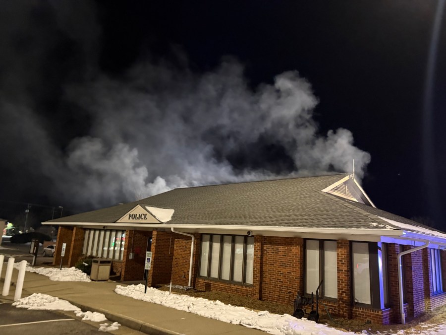 Photos: No one injured after fire breaks out at Chesterfield Police ...