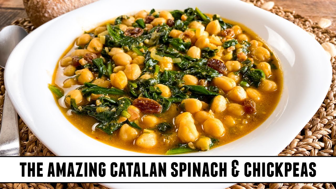 Catalan spinach and chickpeas: Easy flavorful chickpea recipe