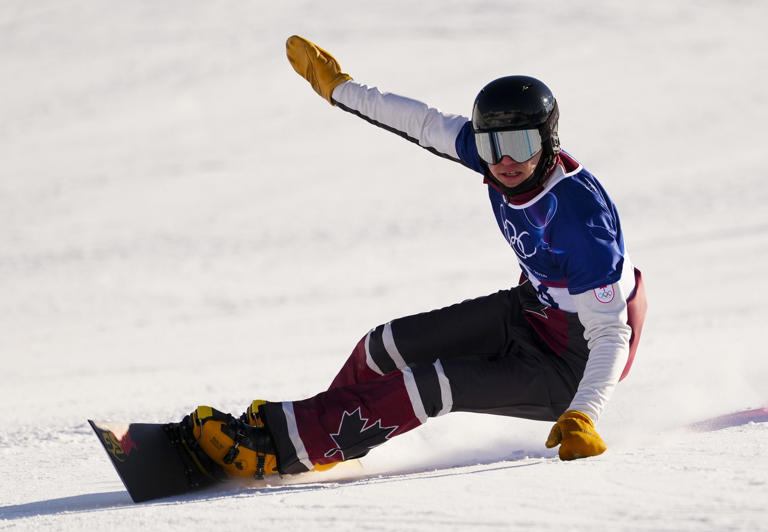 Heartbreak for Canadian snowboarder Arnaud Gaudet in Olympic parallel ...