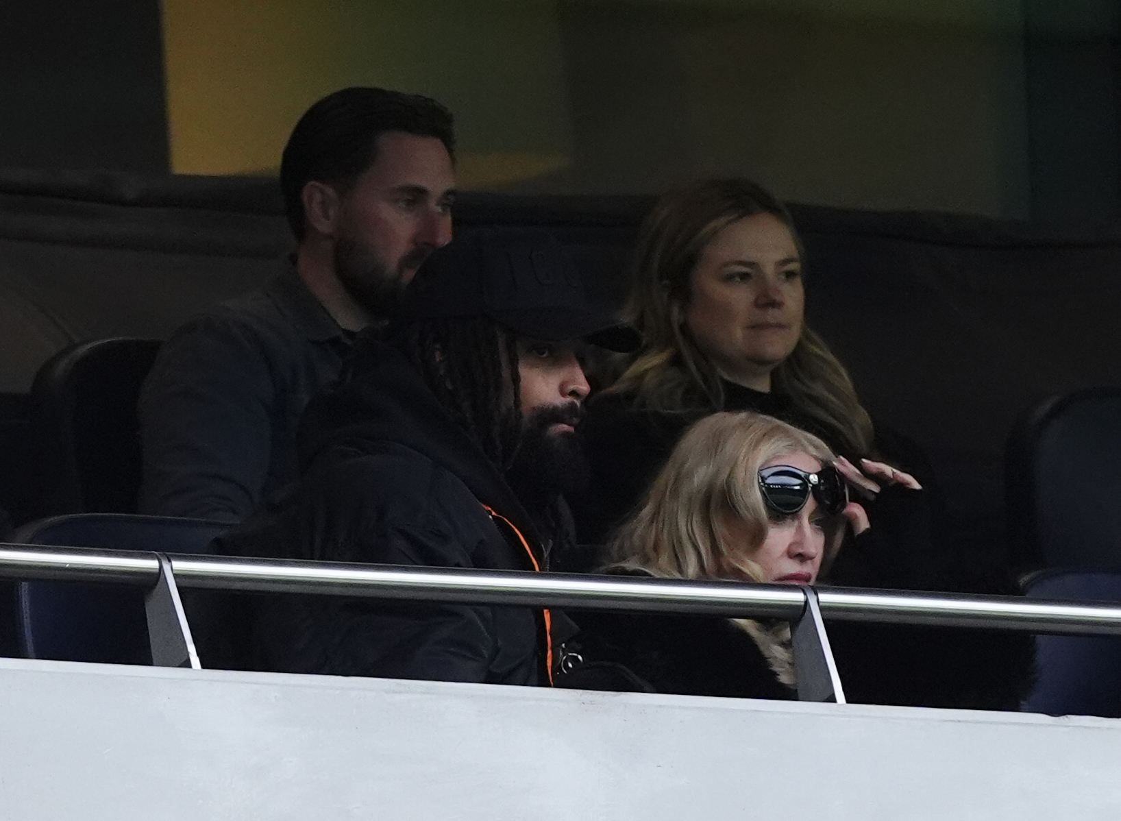 Madonna appears at Tottenham Hotspur Stadium for women’s football game