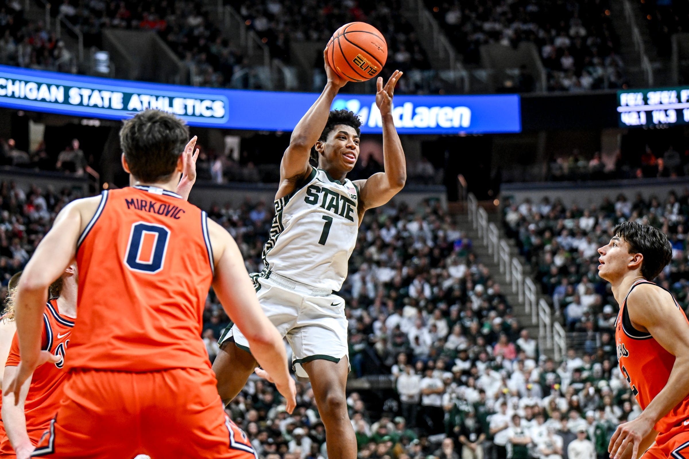 MSU star PG Jeremy Fears defends 'character' in postgame interview