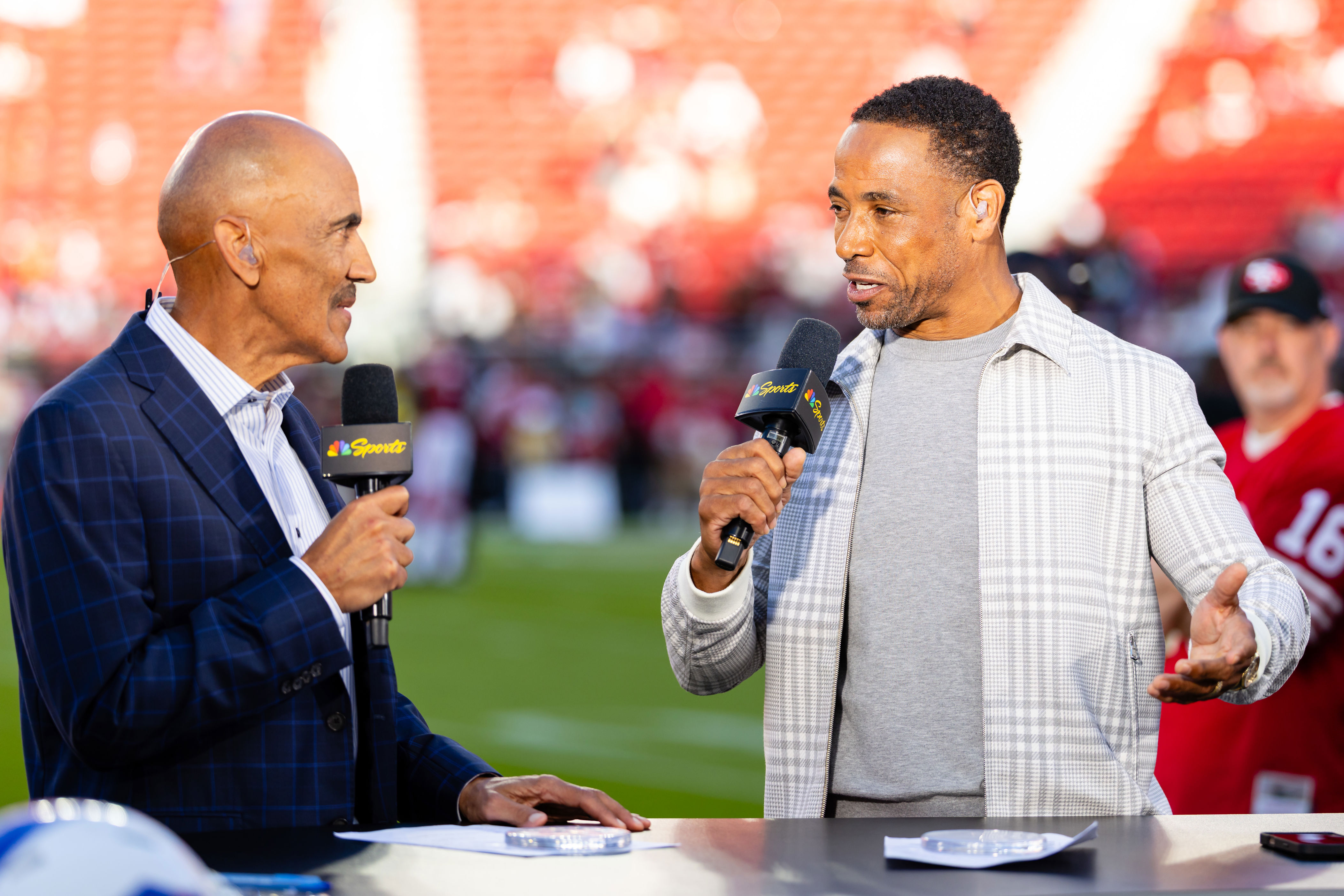 Rodney Harrison shades Tony Dungy during Super Bowl broadcast over Bill ...