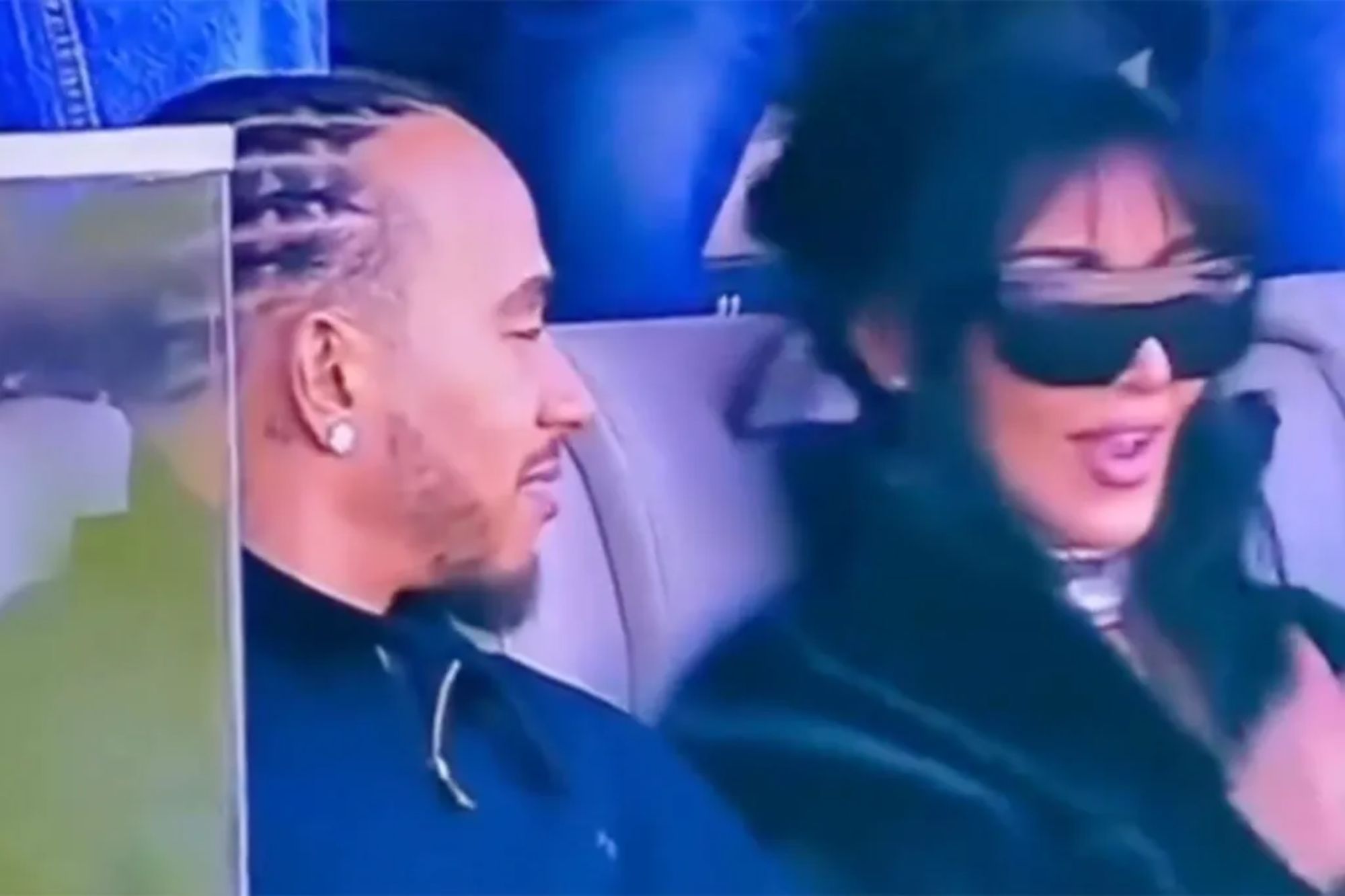Kim Kardashian, Lewis Hamilton make surprise Super Bowl 2026 appearance ...