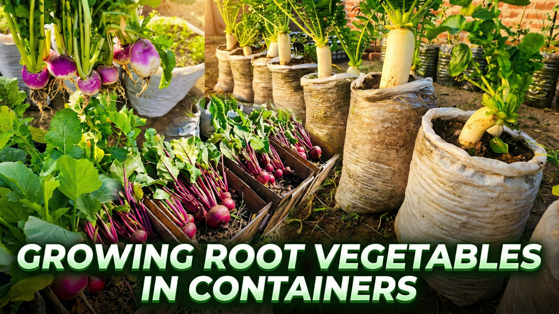 Container gardening tips: Grow healthy root vegetables