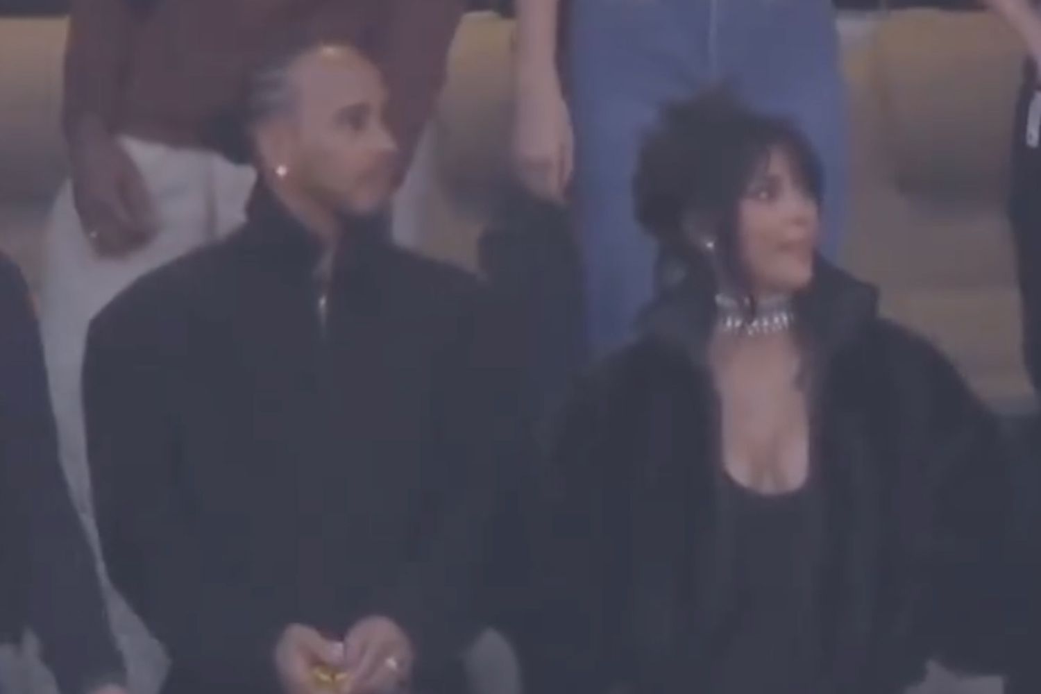 Kim Kardashian and Lewis Hamilton spotted together in suite at the 2026 ...