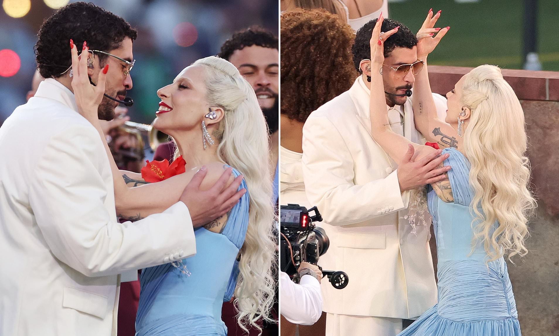 Lady Gaga shocks Super Bowl crowd with surprise performance in Bad ...