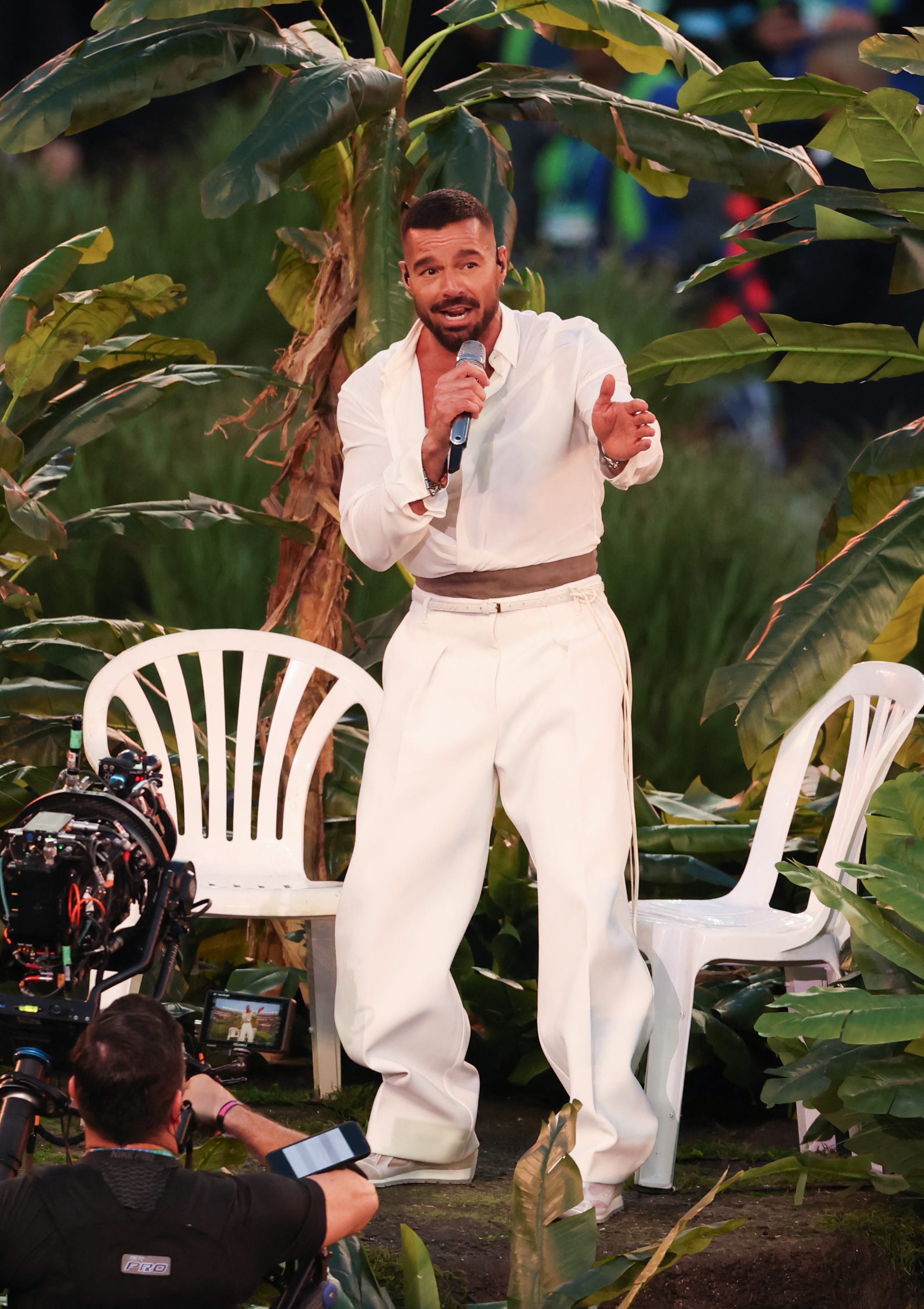 What has Ricky Martin been up to prior to Super Bowl halftime show?