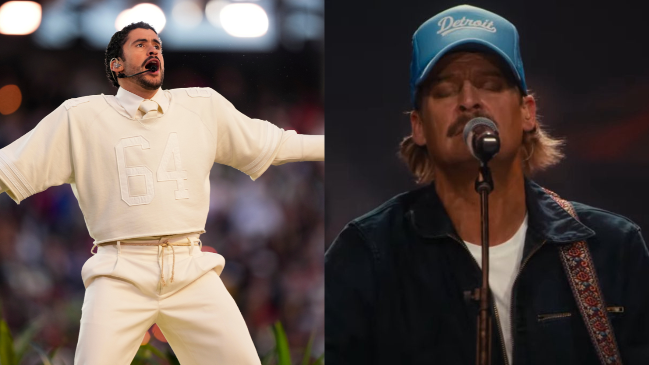 Bad Bunny’s Super Bowl halftime show vs Kid Rock’s TPUSA All-American ...