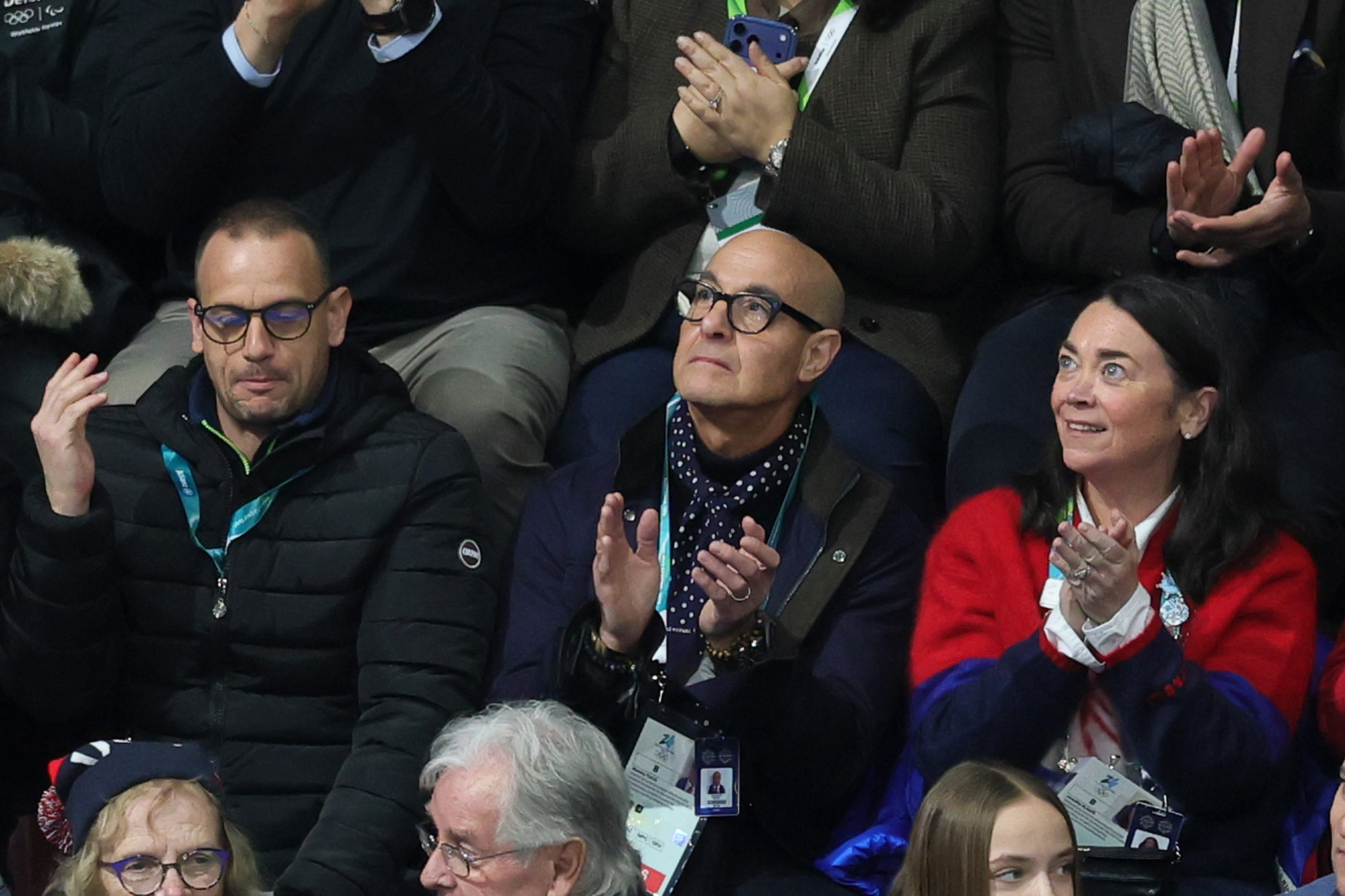 See celebrities at Winter Olympics, from Simone Biles to Stanley Tucci