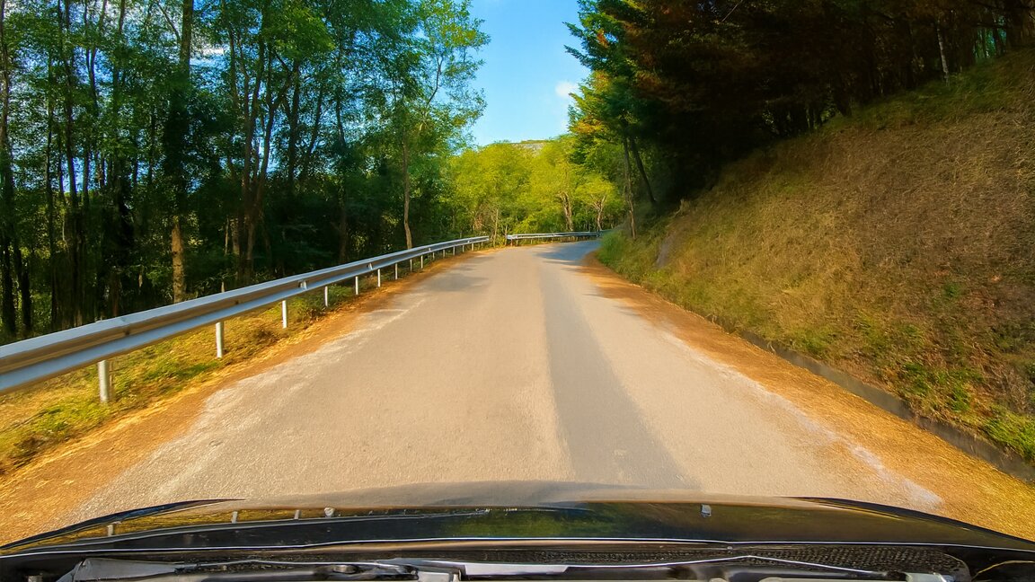 Exploring scenic roads in the French Alps