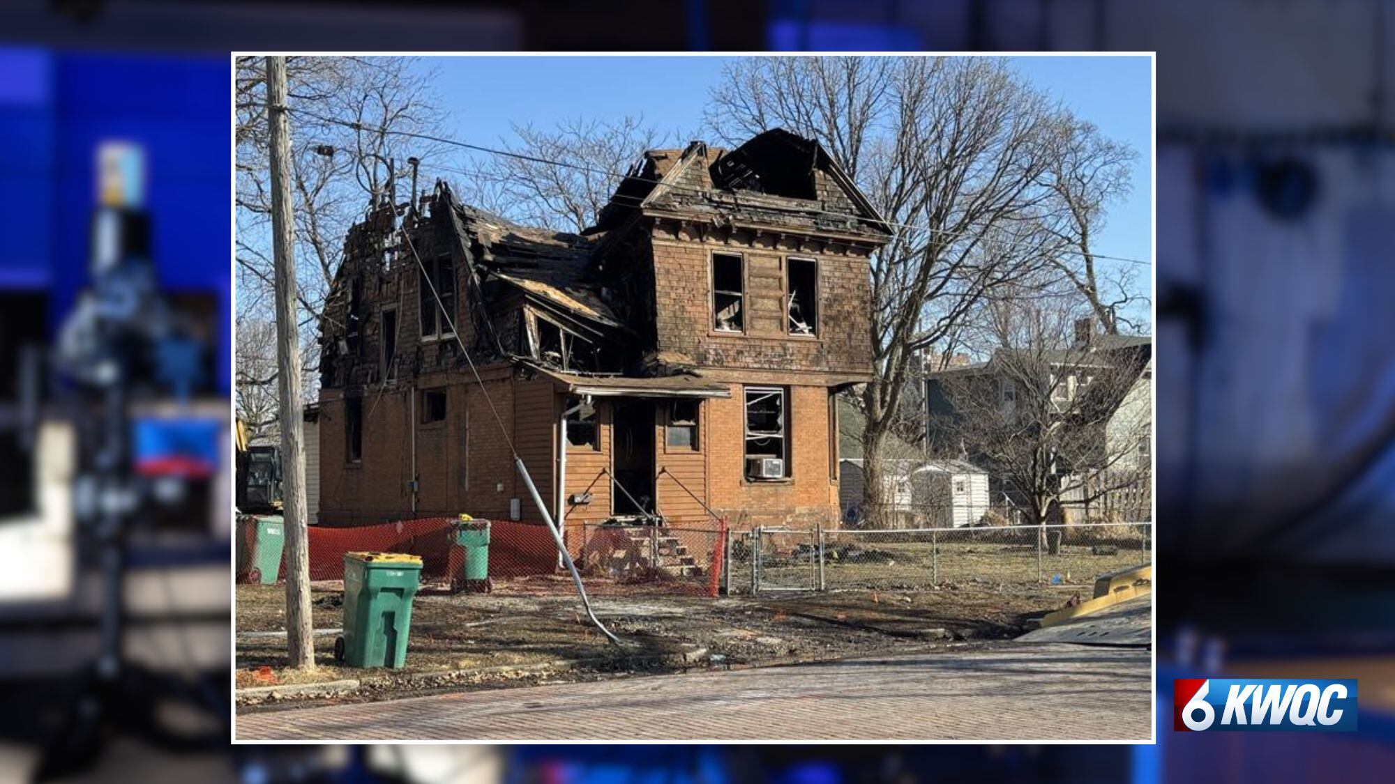 Crews demolish home after fire leaves it 'dangerously unstable'