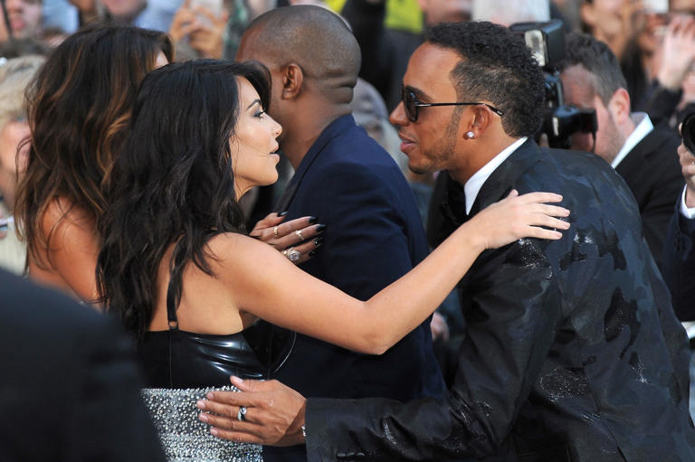 Kim Kardashian and Lewis Hamilton hard launch romance at Super Bowl ...