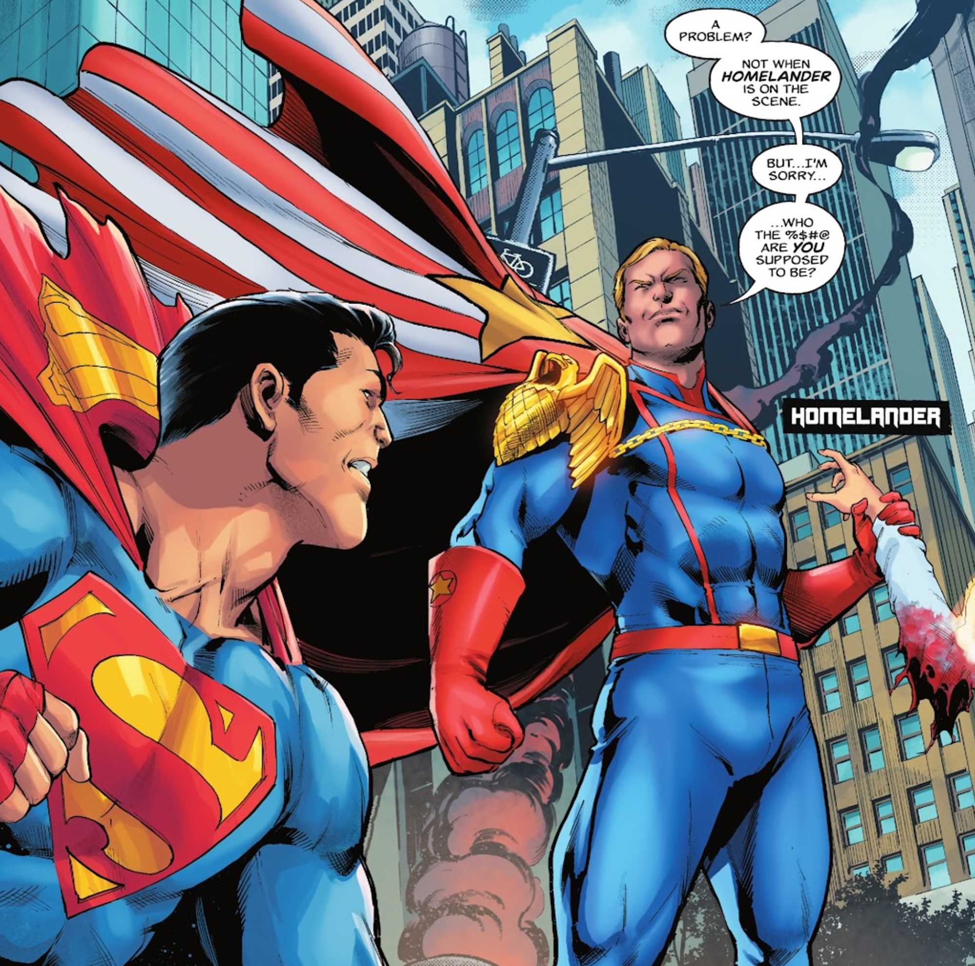 Homelander's first words to Superman revealed, and they're the perfect ...