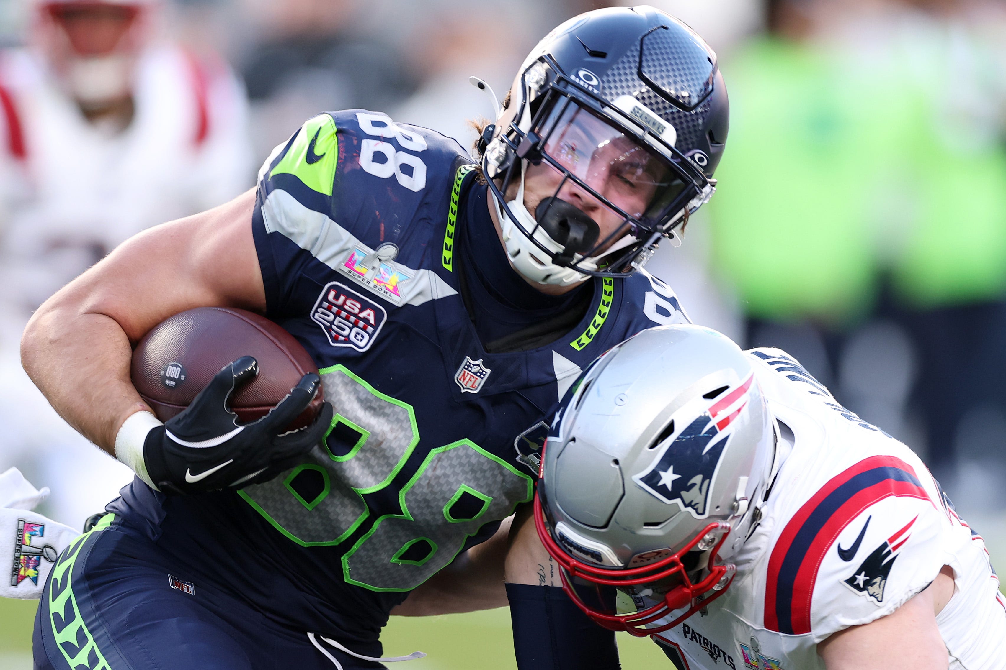 It took 4 quarters for AJ Barner to cash 1st TD bets for Super Bowl 60
