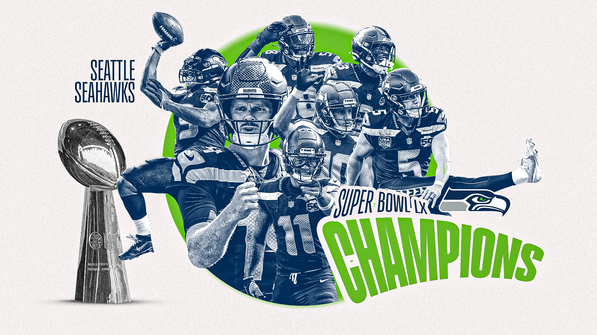 Seahawks are Super Bowl LX champions with 29-13 victory over Patriots!