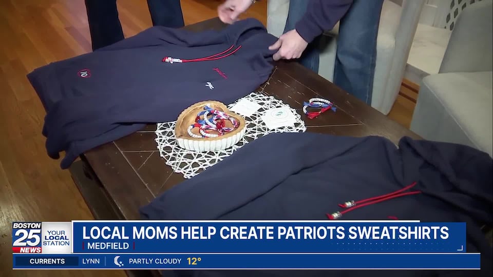 Medfield moms’ handmade Patriots gear goes viral after Maye family ...