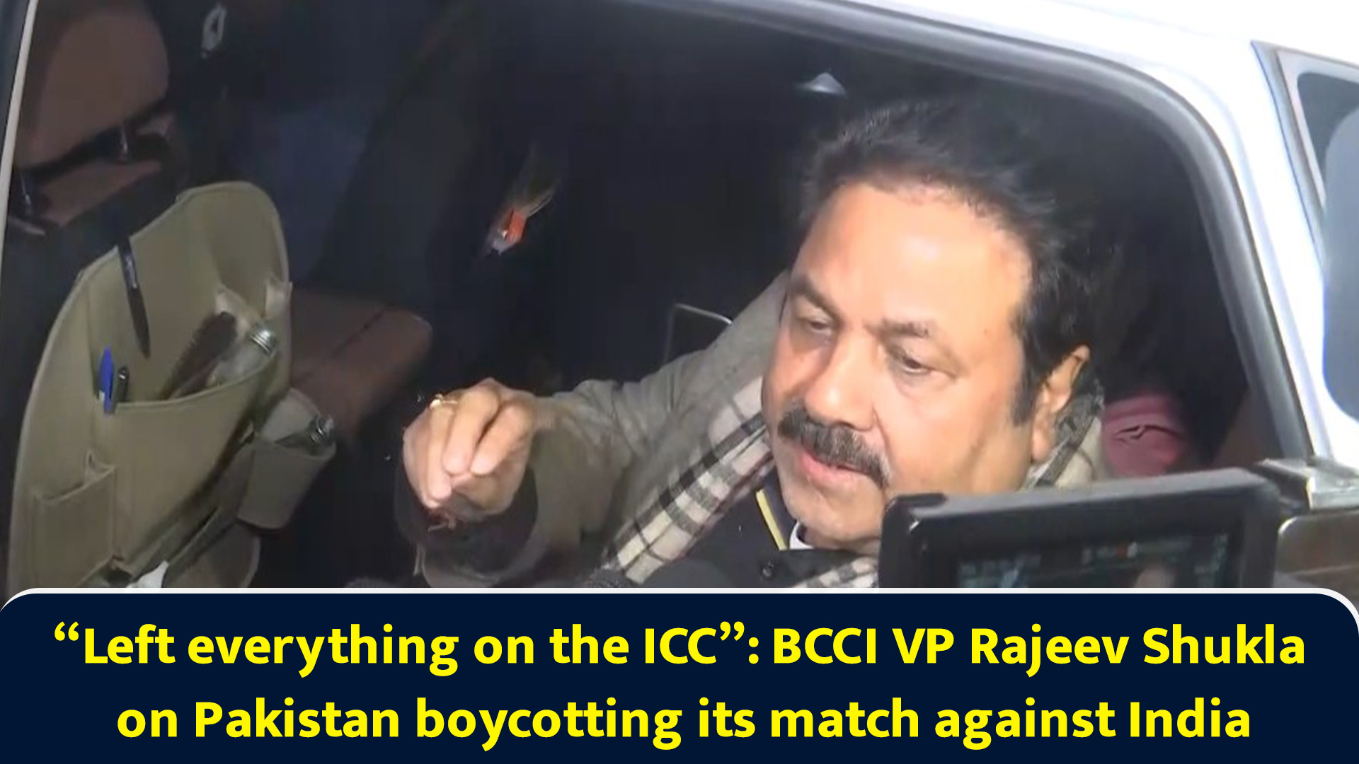 Left everything on the ICC: BCCI VP Rajeev Shukla on Pakistan ...