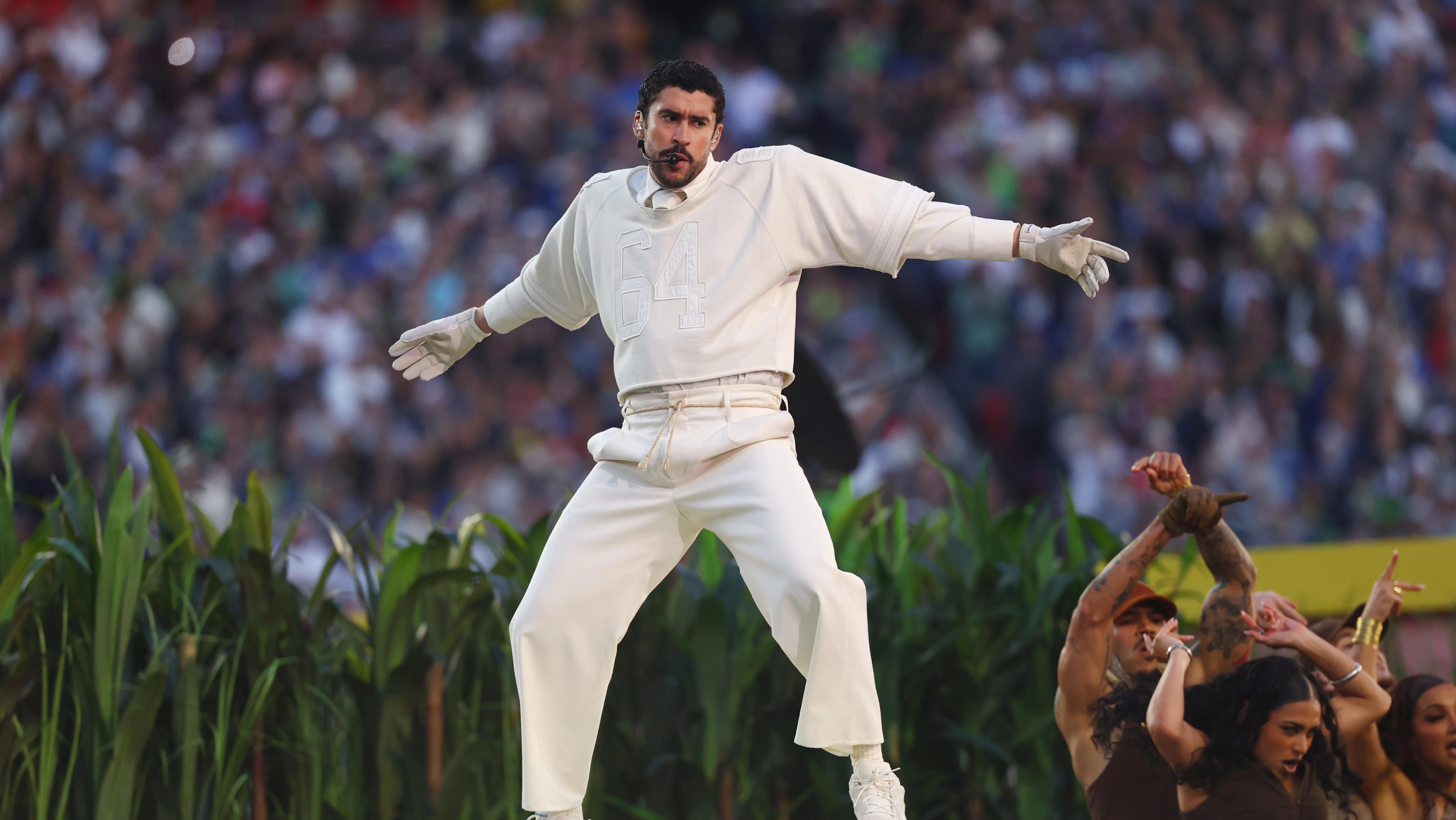 Bad Bunny performs historic Super Bowl halftime show