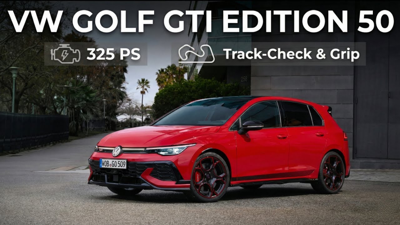 2026 VW Golf GTI Edition 50 in Tornado Red im Check | 325 PS im ...