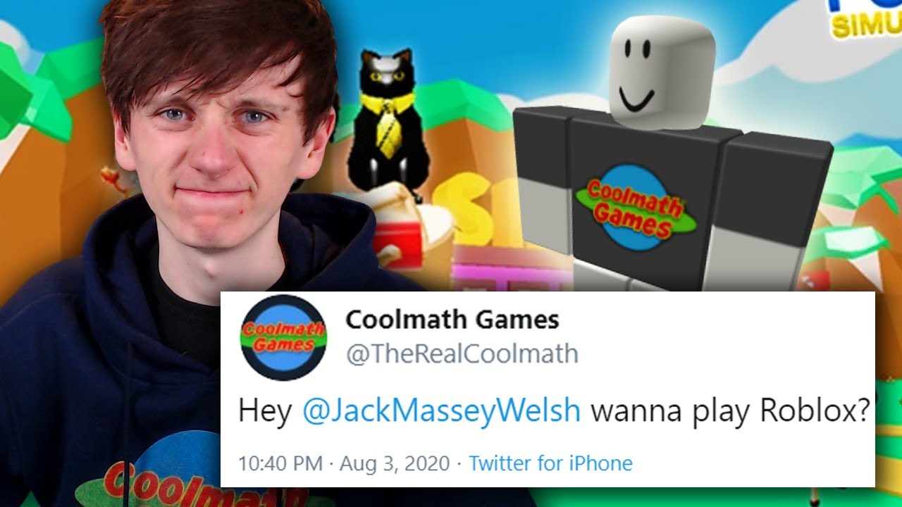 CoolMath Games asked me to play ROBLOX with them.