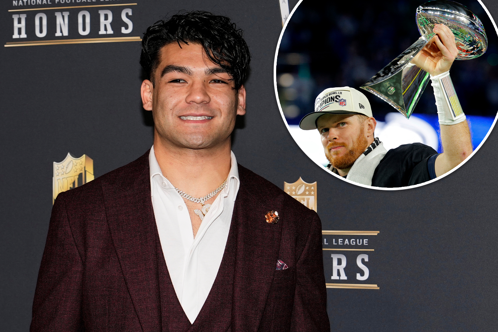 Puka Nacua posts 'Sam Darnold' in odd Super Bowl callout