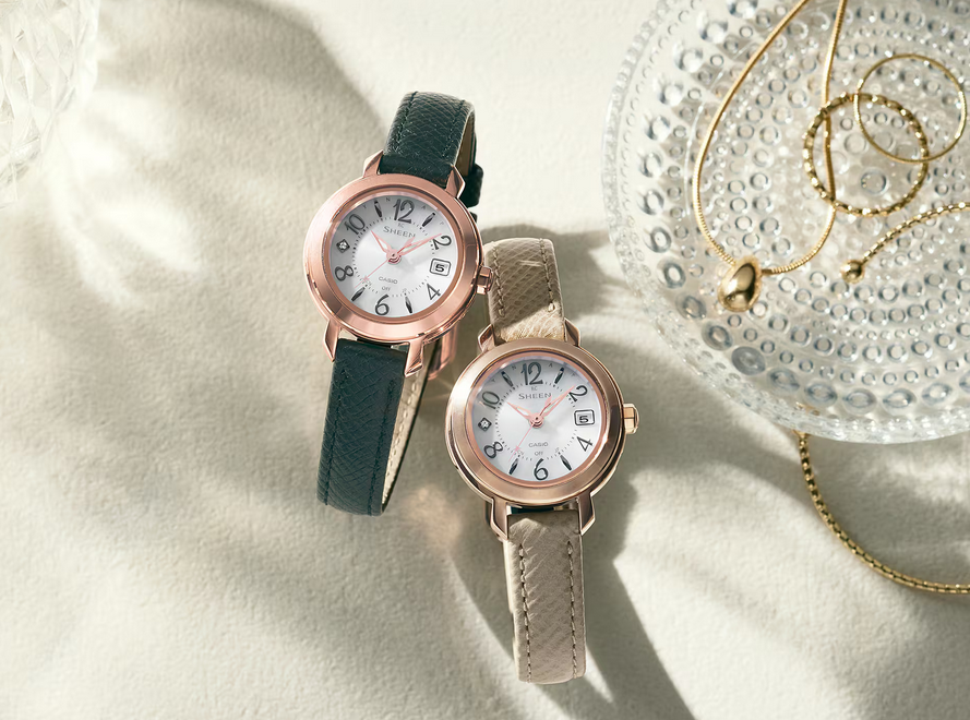 Casio launches new Sheen solar watches with premium leather straps