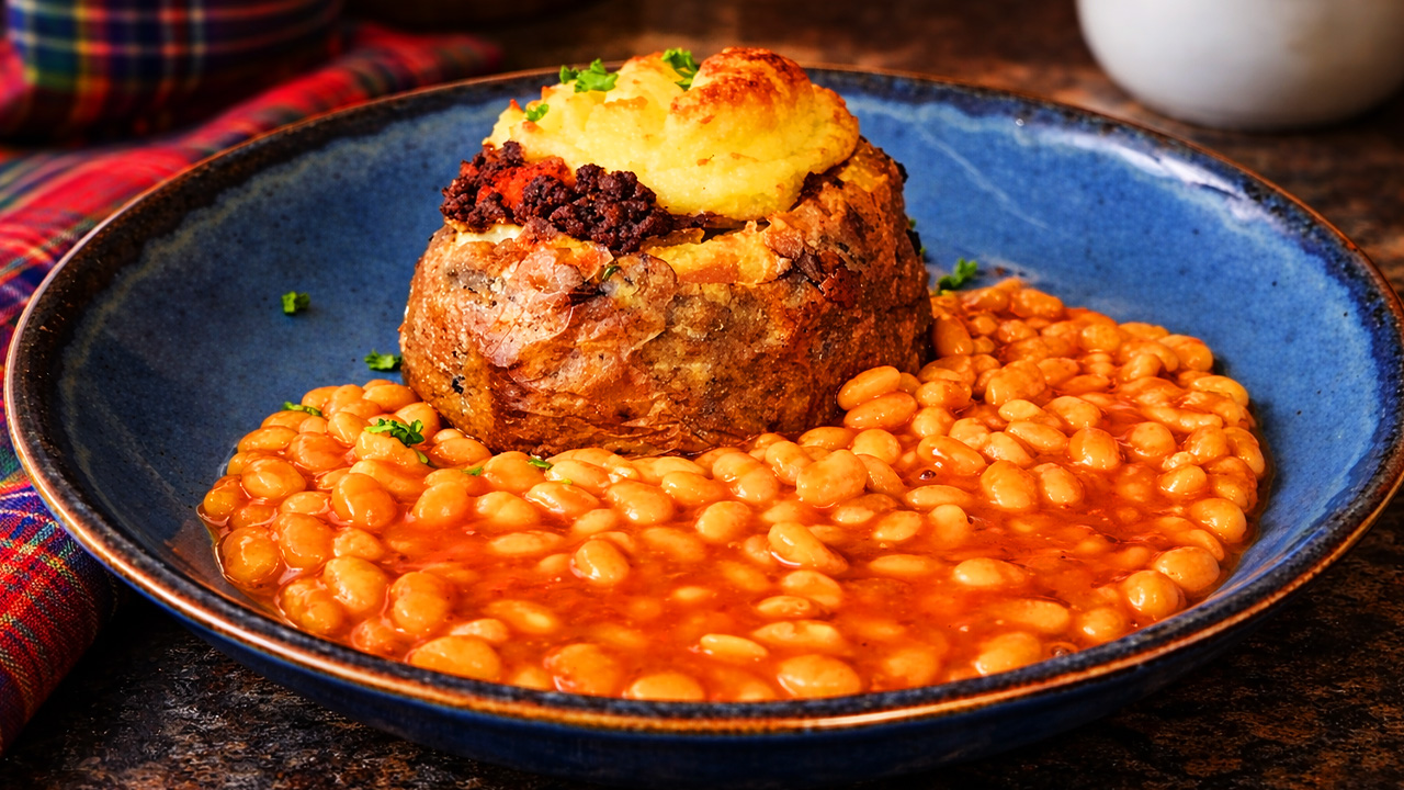 Easy baked potato cottage pie recipe