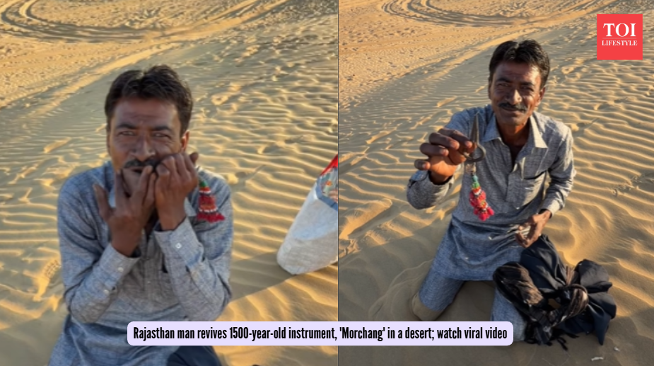 Rajasthan man revives 1500-year-old instrument, morchang in a desert ...