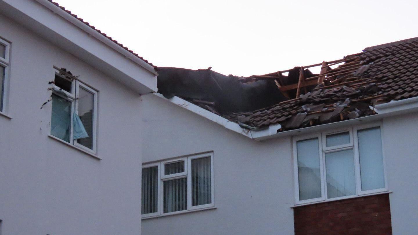 Five remain displaced after storm ripped off roof