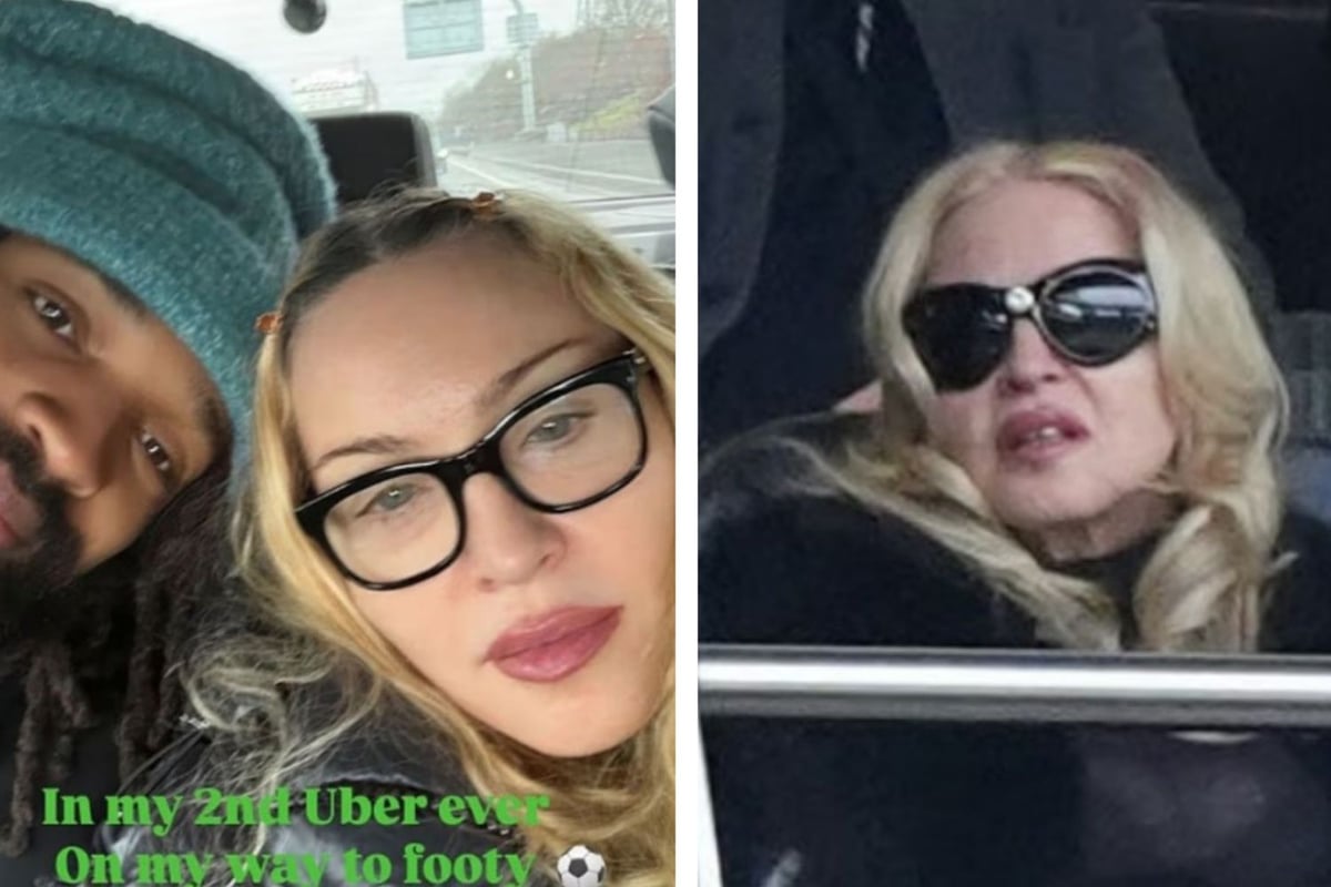 Madonna takes her 'second Uber ever' to watch Tottenham