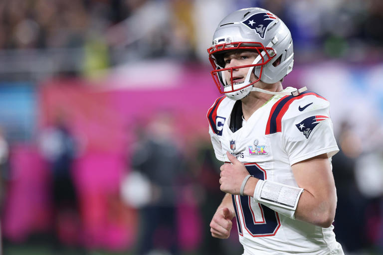 Everyone made the same joke about Drake Maye’s Super Bowl performance