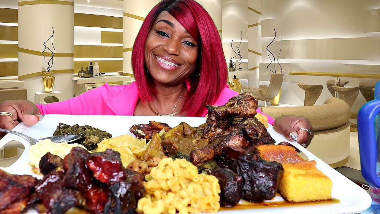 I host a wild soul food feast mukbang