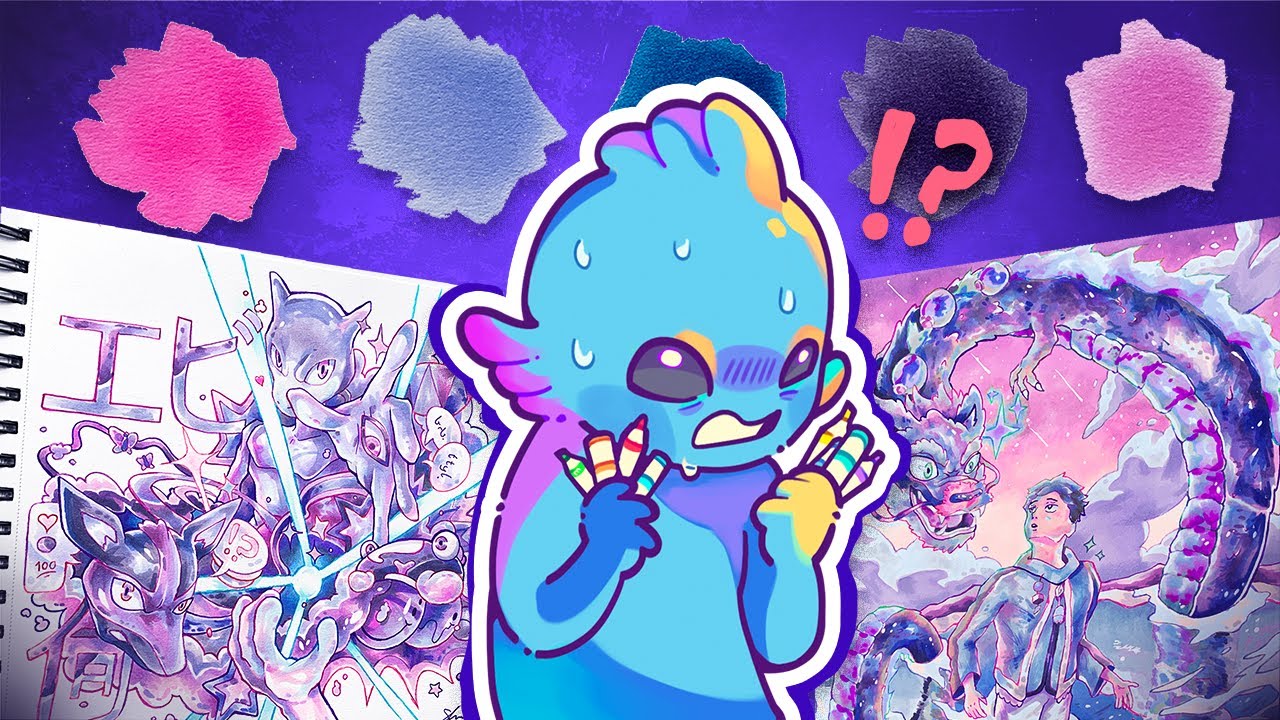 Exploring hyperpop art with bold color choices