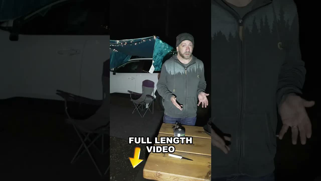DIY canopy SUV camping