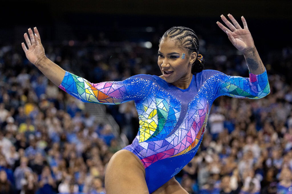 Jordan Chiles steers UCLA gymnastics to victory with unexpected move