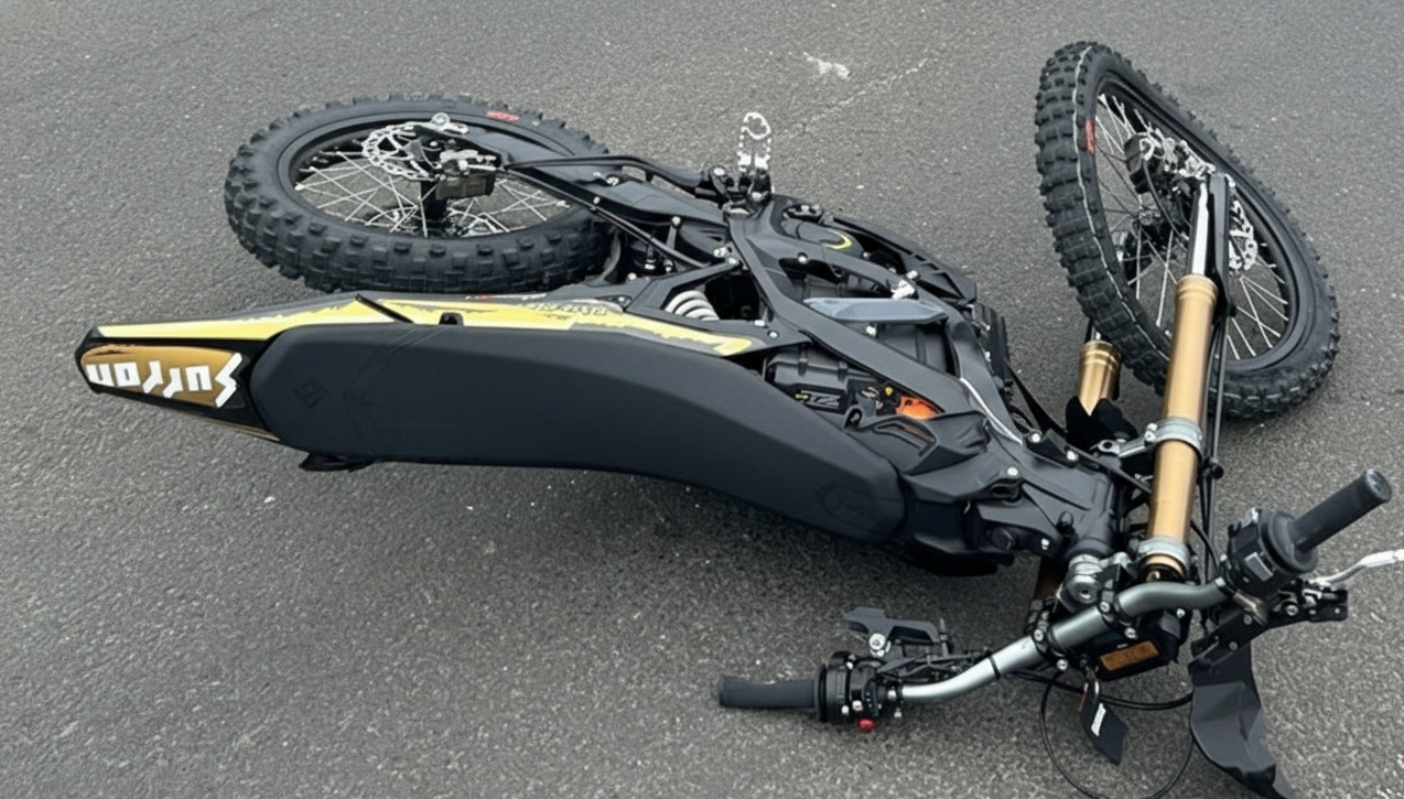 17-year-old suffers 2 broken legs in illegal electric motorbike crash ...