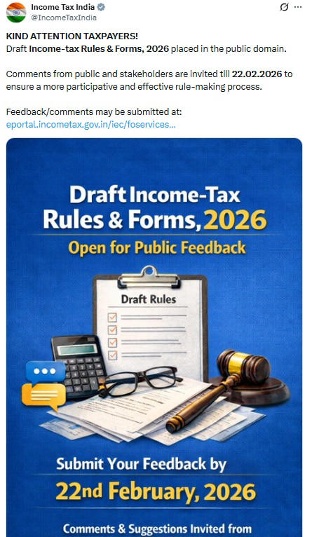 Draft income-tax rules 2026 and new forms out: What changes for taxpayers?