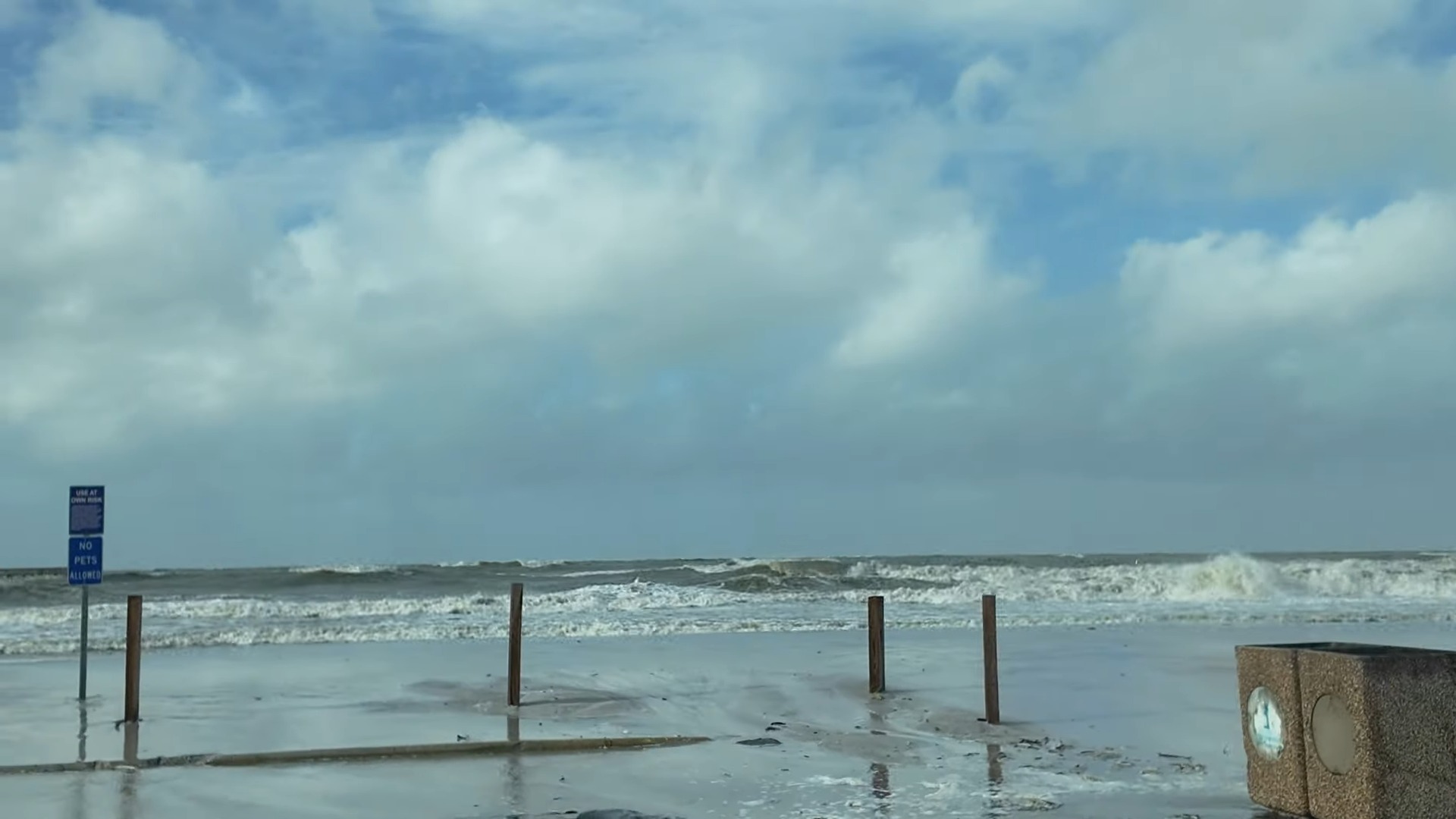 This beach looked calm - until Hurricane Helene arrived