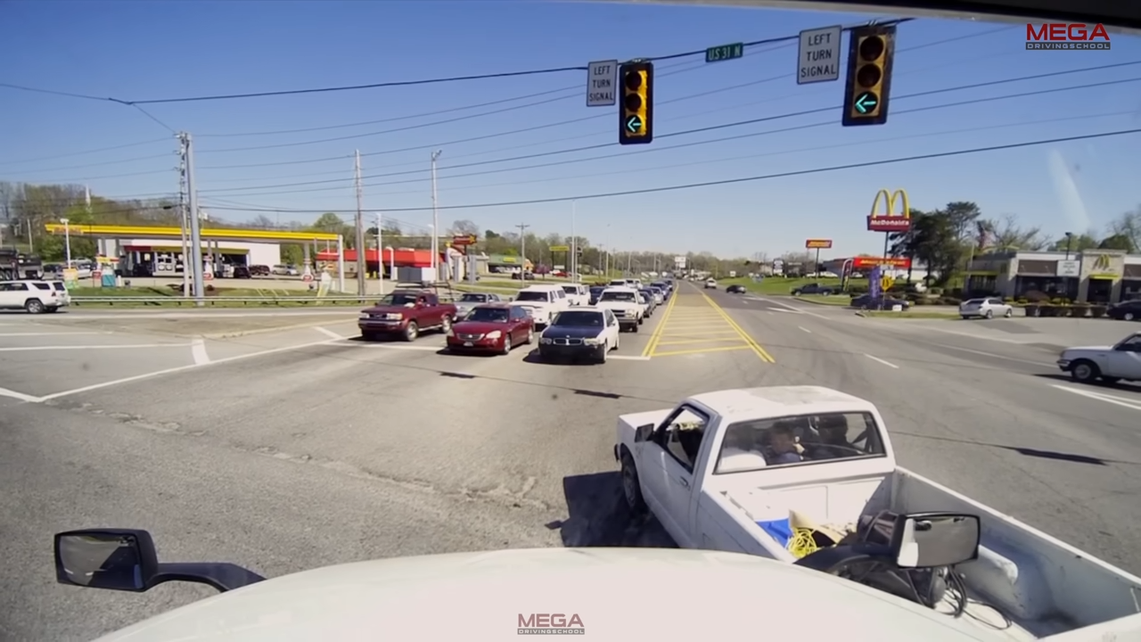 What happens when you cut off a semi truck