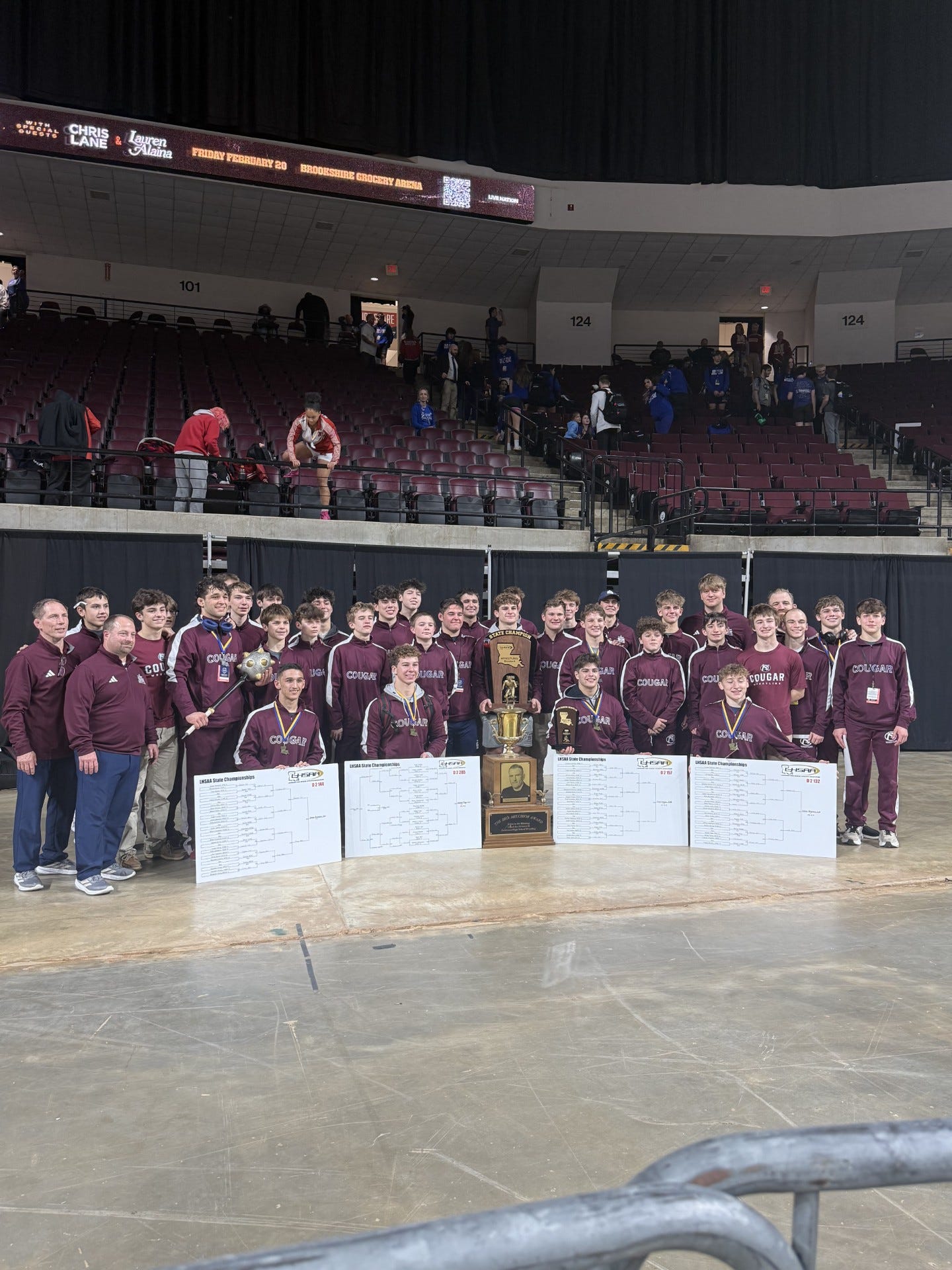 Two Lafayette wrestling programs clinched first LHSAA championships