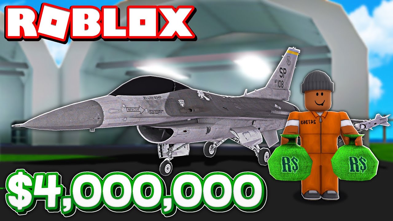 Watch us fly the new $4,000,000 Warhawk fighter jet in Roblox Mad City