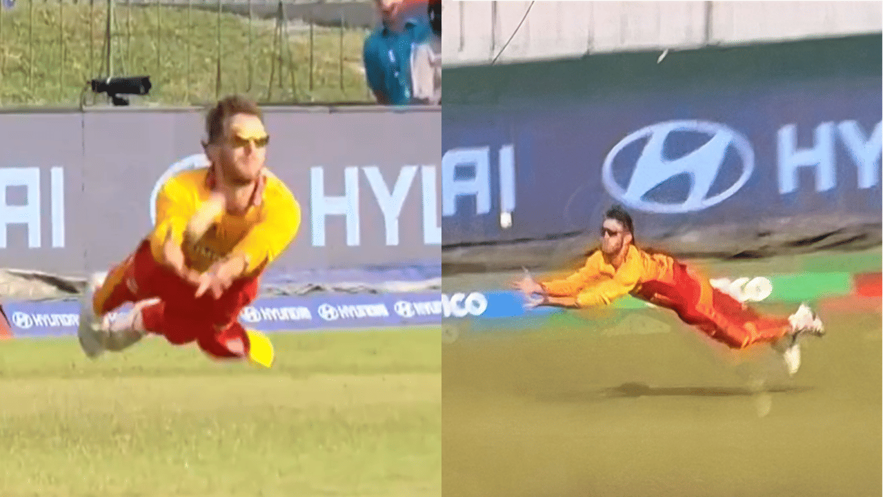 Unreal! Zimbabwe’s Brian Bennett pulls off stunning diving catch in T20 ...