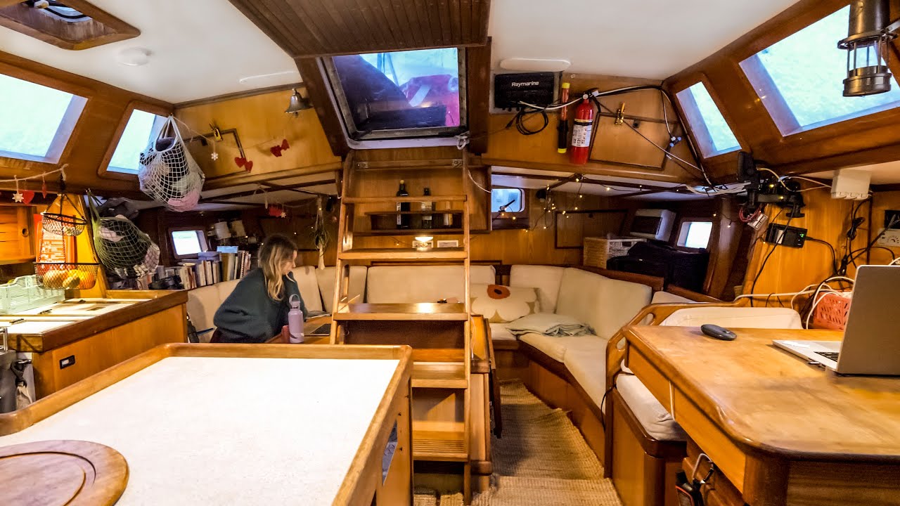 Interior layout and design of an Alaskan live‑aboard vessel
