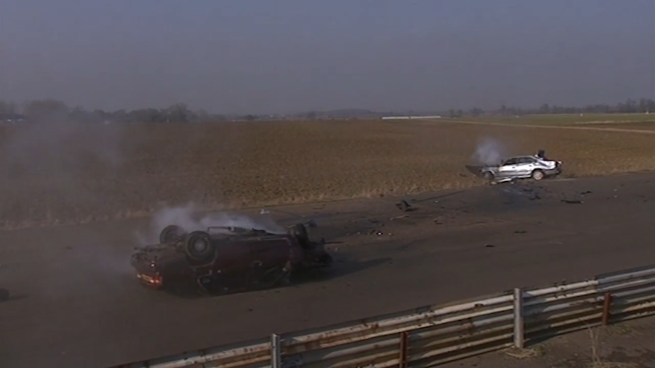 What happens when a remote controlled car gets crash-tested