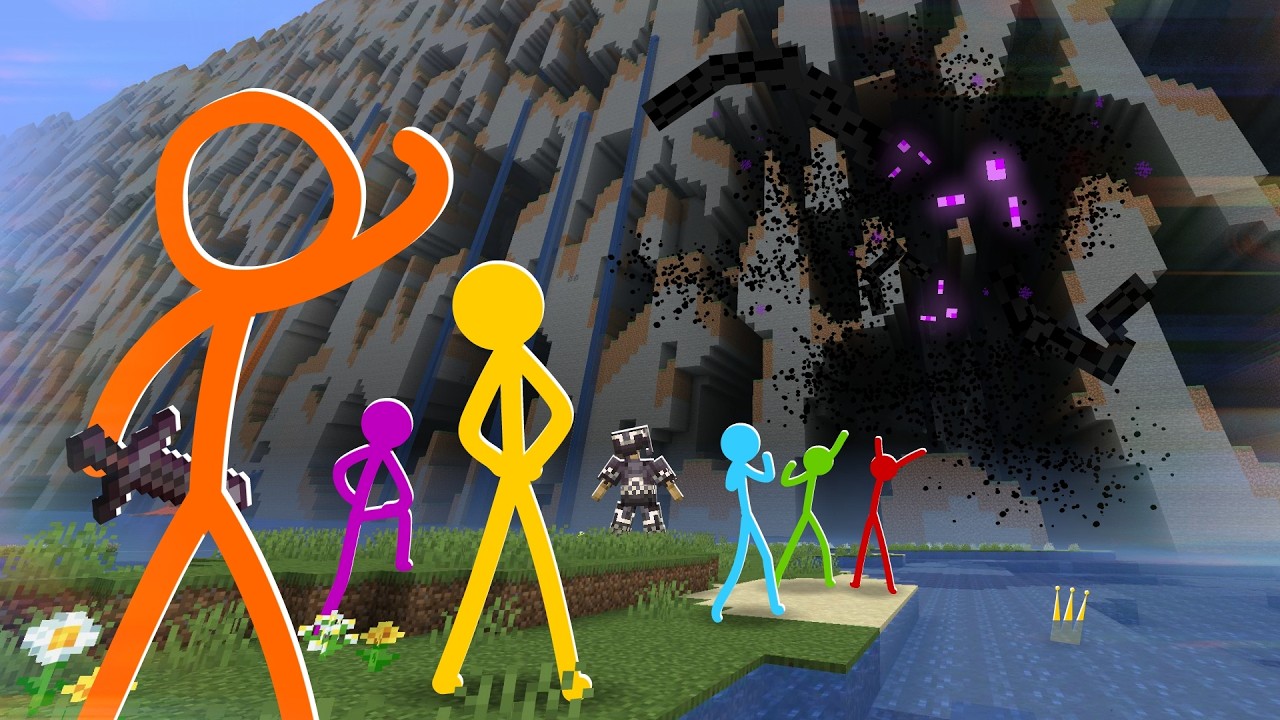 Nether Far Lands: Stick figures journey beyond the fire