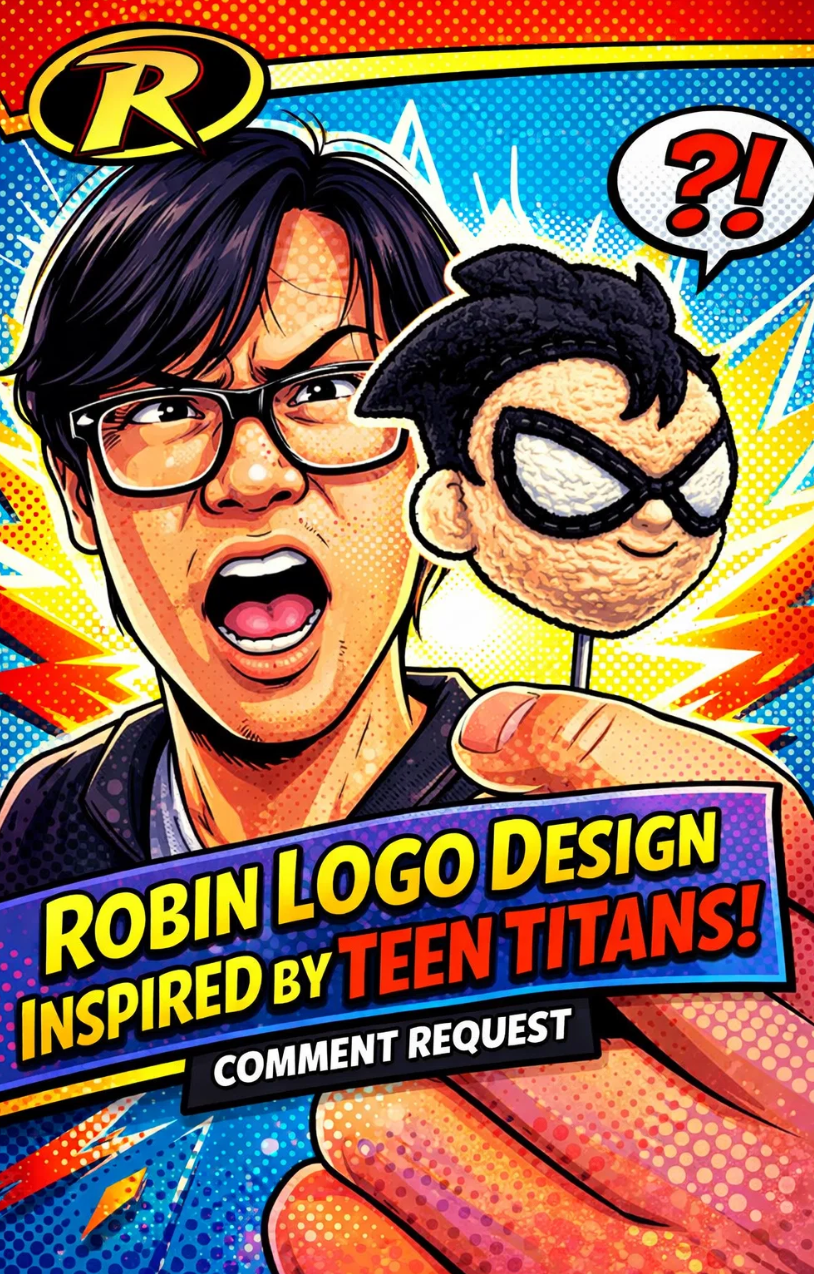 Robin logo design inspired by Teen Titans | Comment request