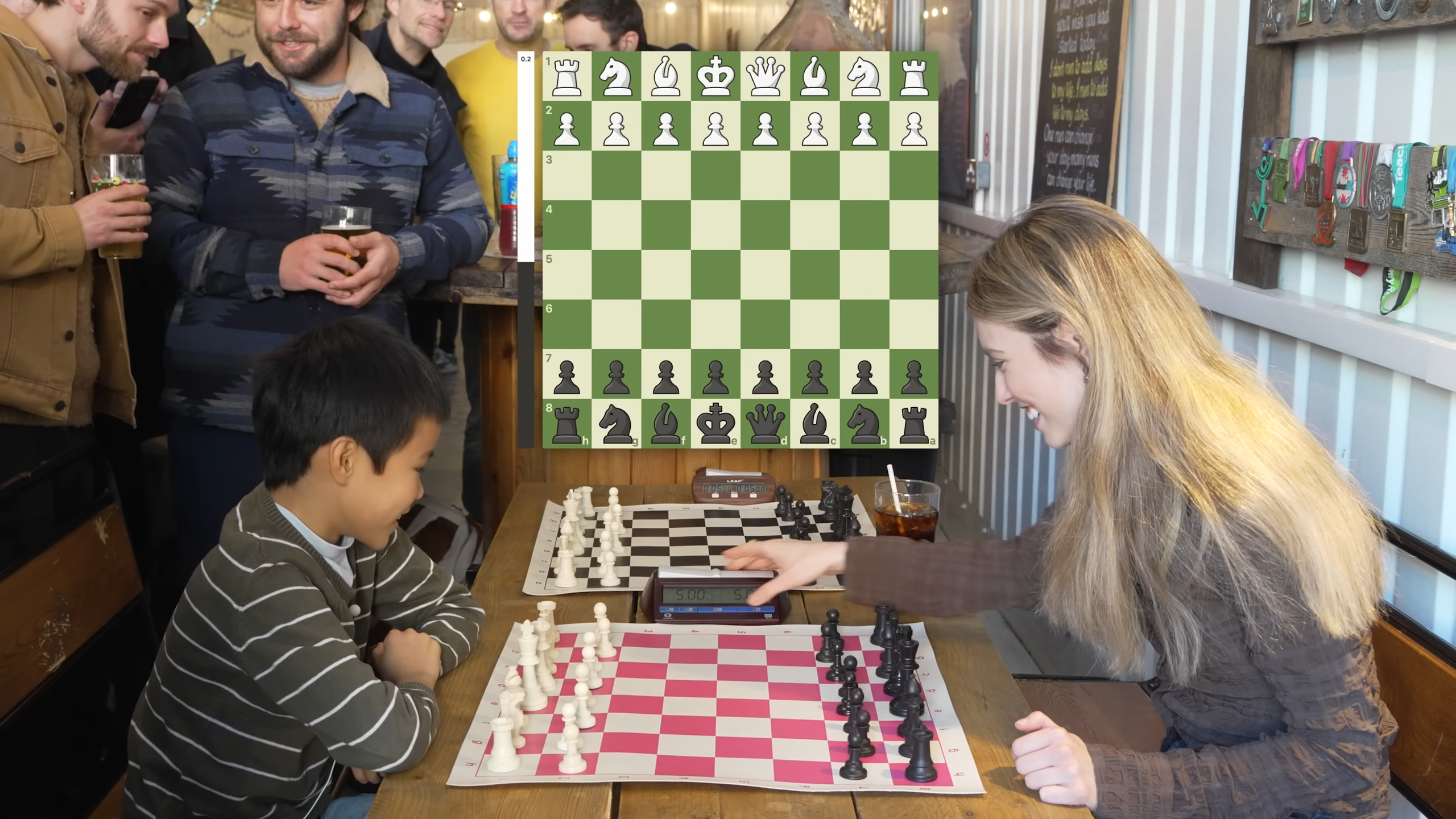A 10-year-old made this chess game uncomfortable fast