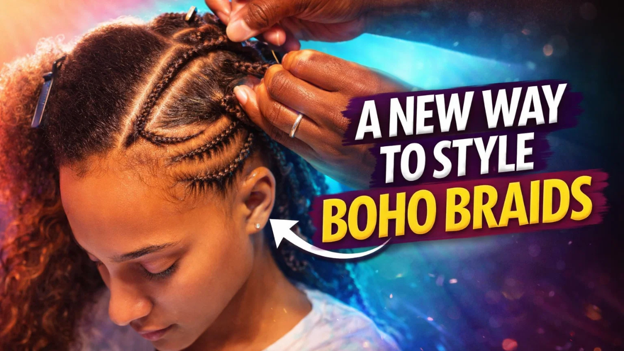 A new way to style boho braids