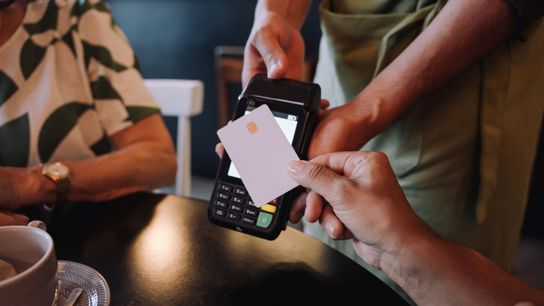 If you notice this at a restaurant, it's time to pay your bill and leave