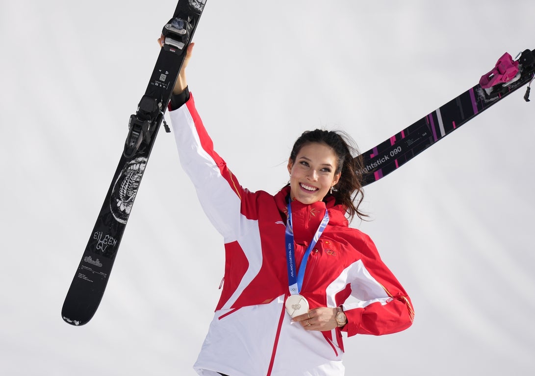 Superb photos of Olympic skier and SI swim model Eileen Gu
